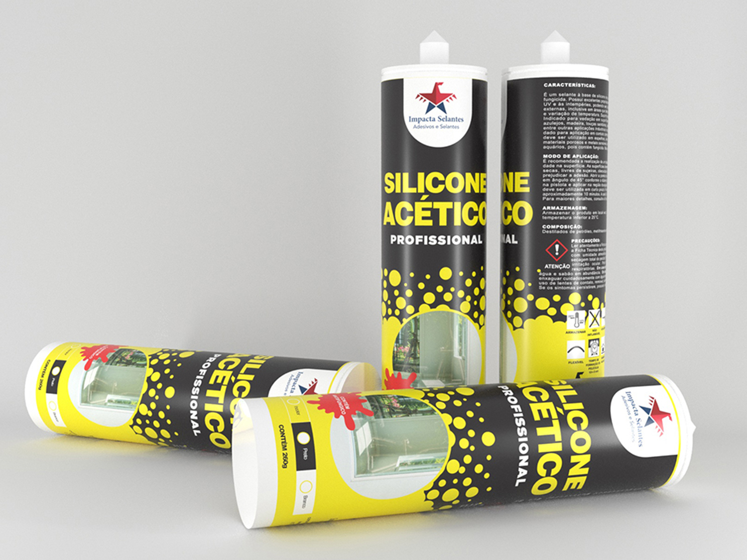 SILICONE ACÉTICO – Impacta Selantes